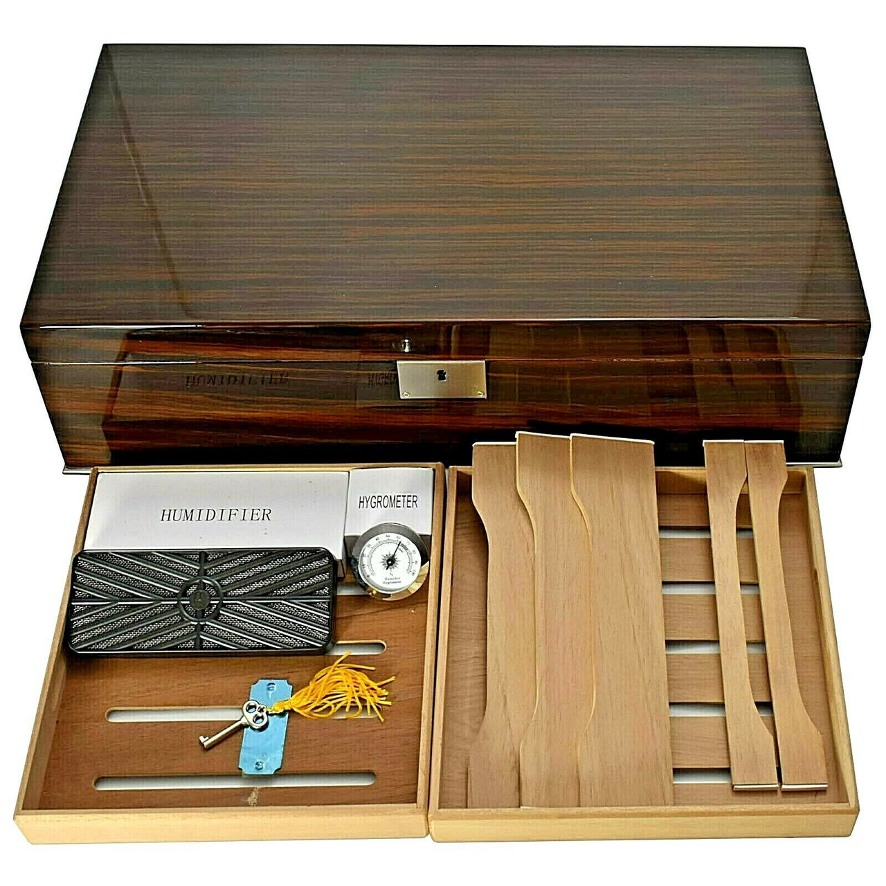 Desk/Counter Top Display Humidor for up to 100 Cigars-Cigars Crafters