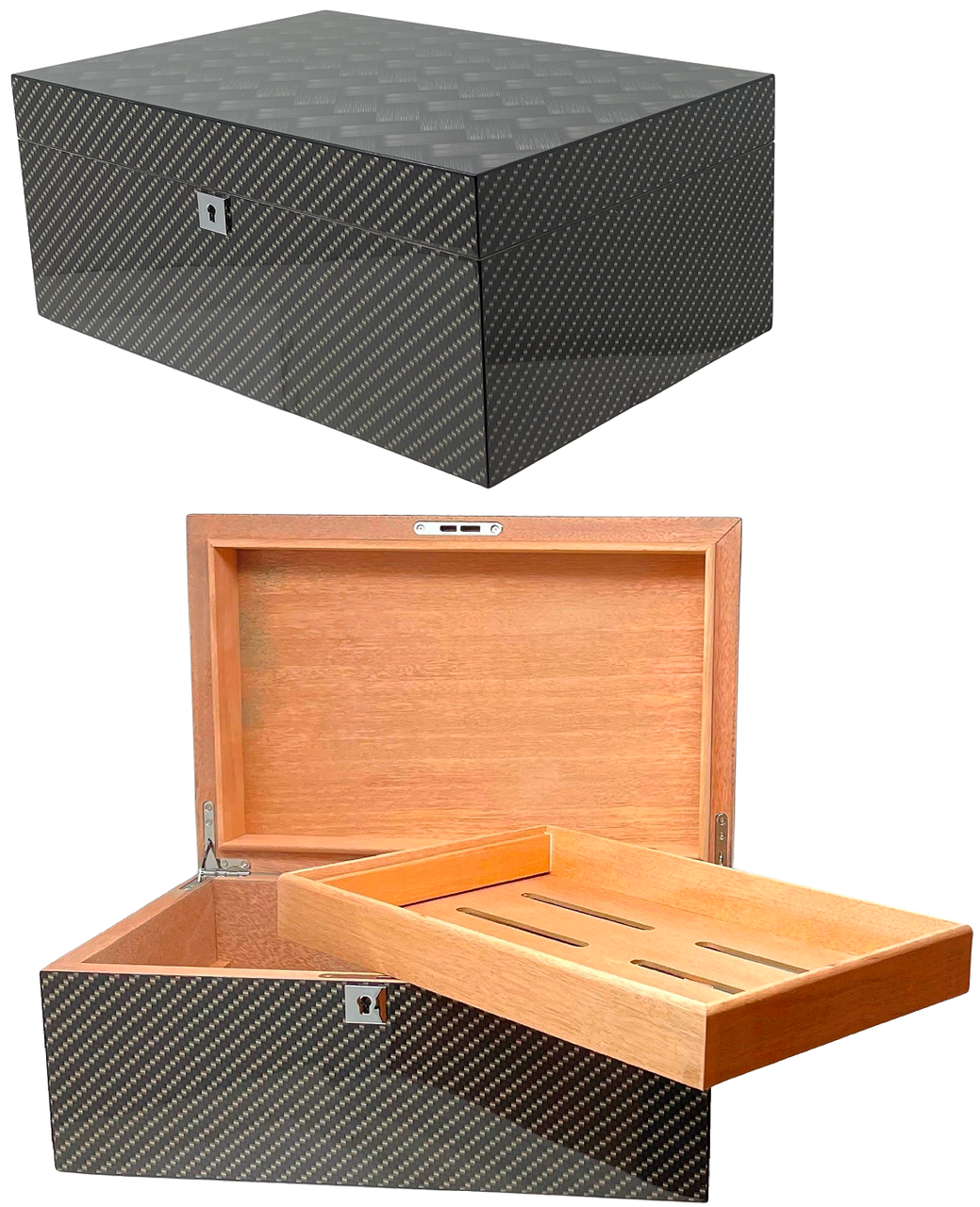 Cuban Crafters MODERN CROSSTREE Humidor-Cigars Crafters