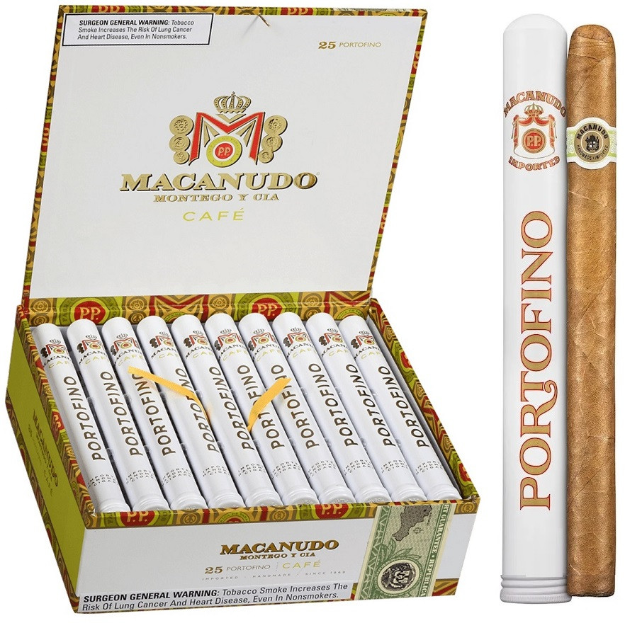 Macanudo Cafe PORTOFINO 7 X 34 Tubes - Cigars Crafters
