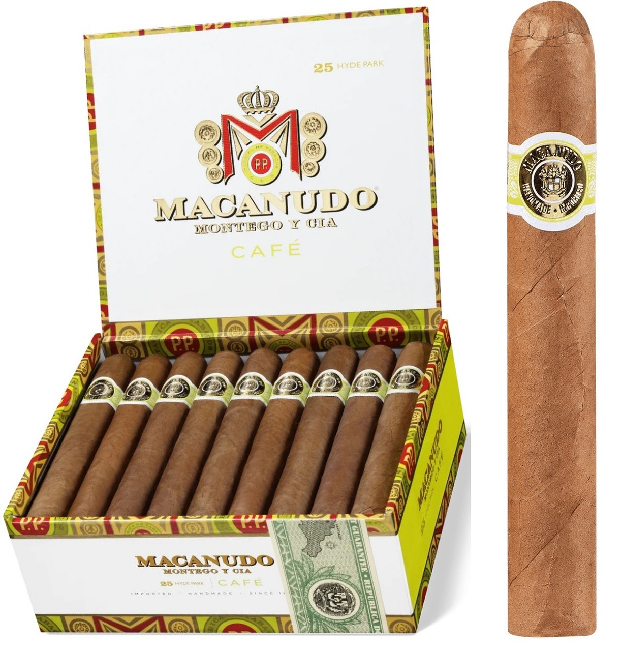 Macanudo Cafe HYDE PARK 5½ X 49 - Cigars Crafters