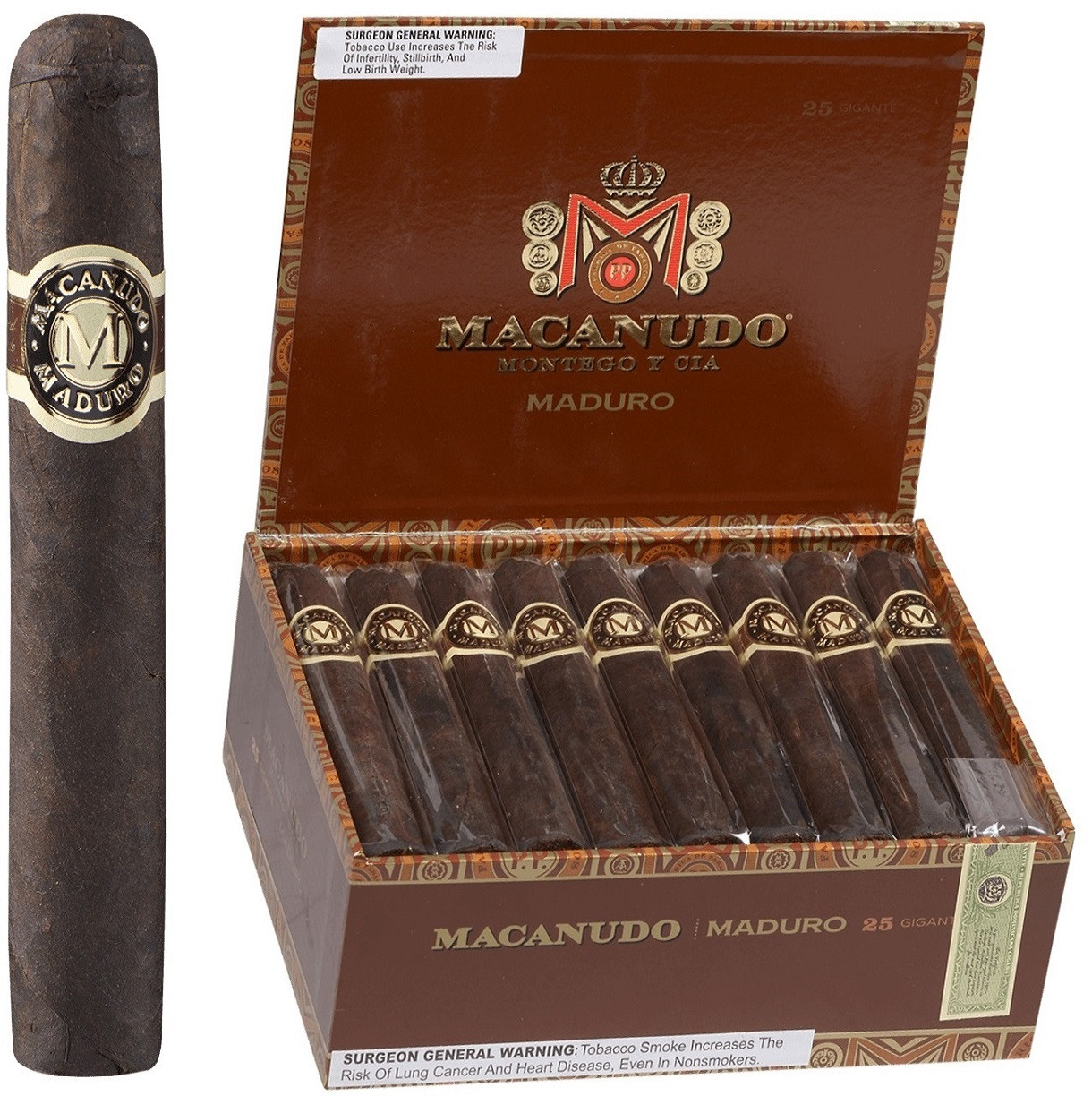 Macanudo Maduro GIGANTE 6 X 60 - Cigars Crafters