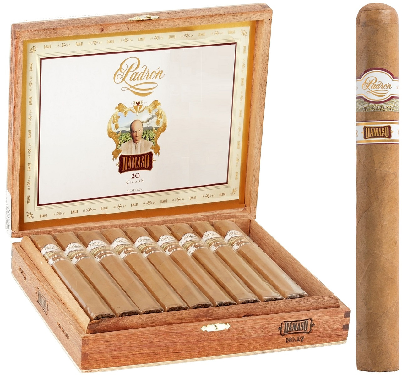 Padron Damaso No 17 Cigar, 54 X 7 Cigars - Cigars Crafters