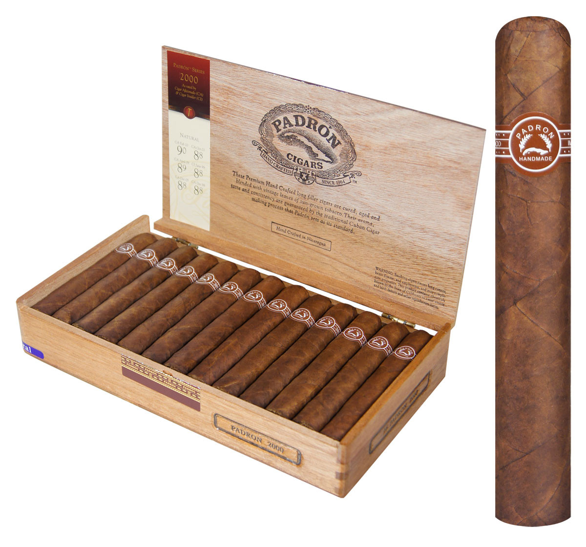 Padron 2000 Cigars Natural - CIGARS CRAFTERS