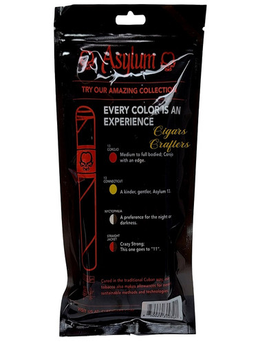 Asylum 60 X 6 Fresh Pack Sampler of 4 Cigars - Cigars Crafters