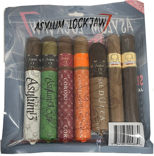 Asylum LOCKJAW 7 Sampler Pack of 7 Different Cigars - Cigars Crafters