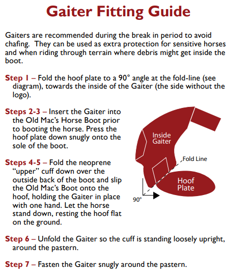 EasyCare Horse Boot Gaiter (pair) - Hoof Bootique