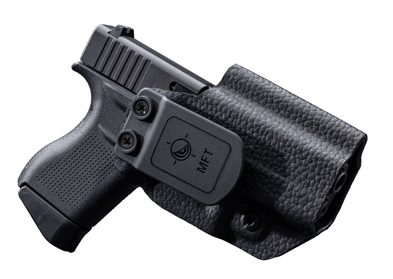 Leather Hybrid AIWB/IWB Black - Glock 43, 43x