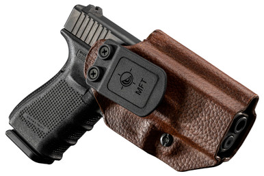 Leather Hybrid AIWB/IWB - Glock 19, 23, 44, 45