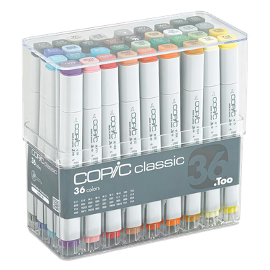 Copic Marker Set Assorted Colours 36pc - Digby