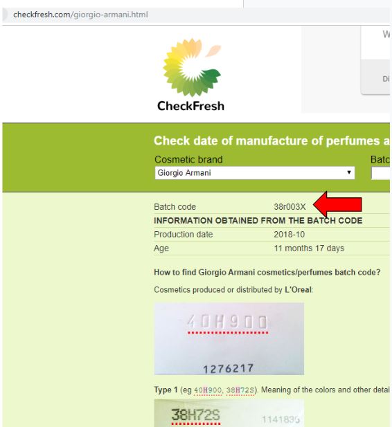 Check Batch Code And Expiration Date On Perfumes