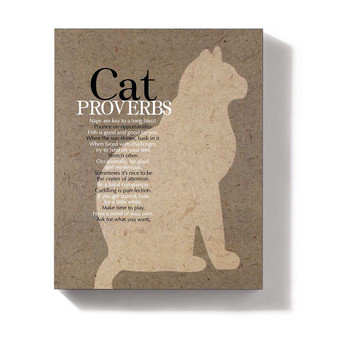 Cat 'Proverbs' Wall Art - Unique Gifts by Lucy