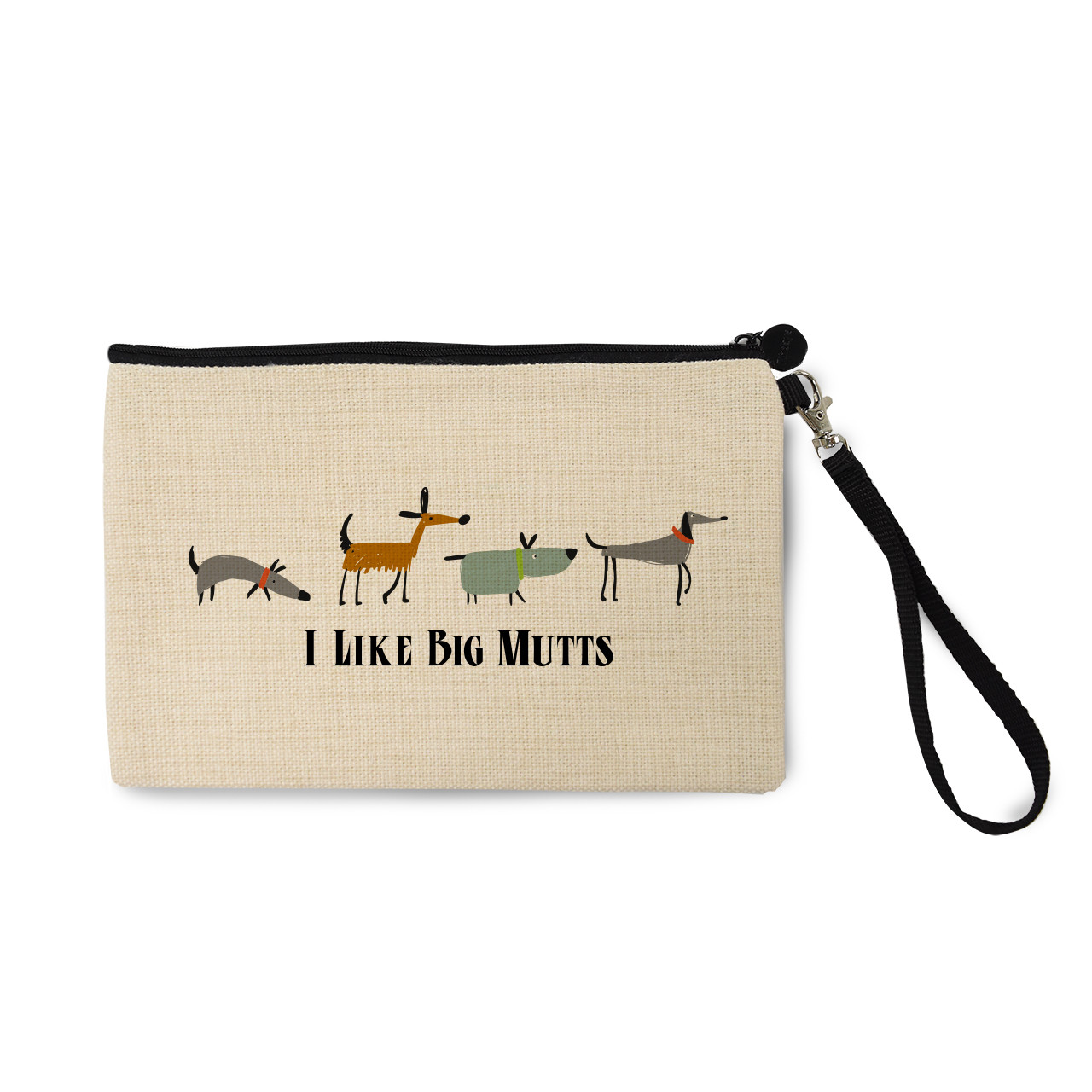 I Like Big Mutts Natural Zip Pouch - Charleston Wrap