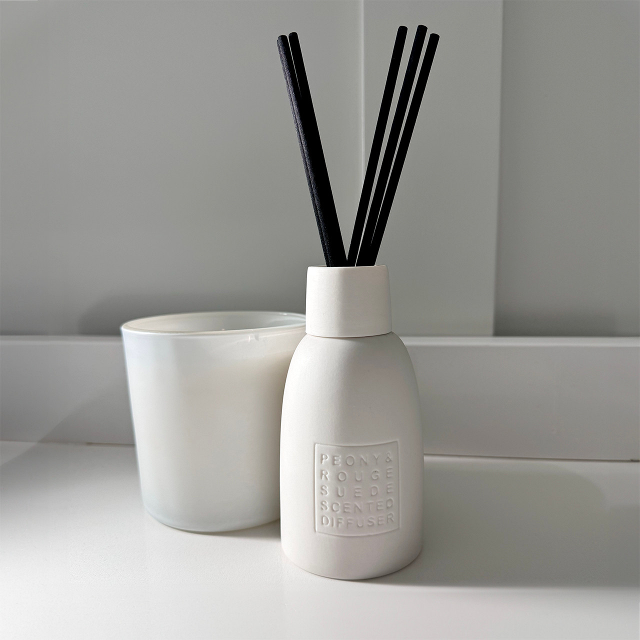 Peony, Rouge & Suede Ceramic Diffuser