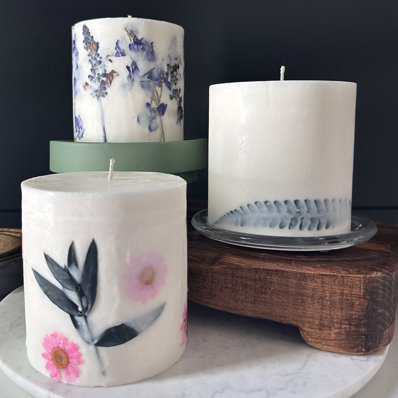 Citrus & Blue Fern Inclusion Candle