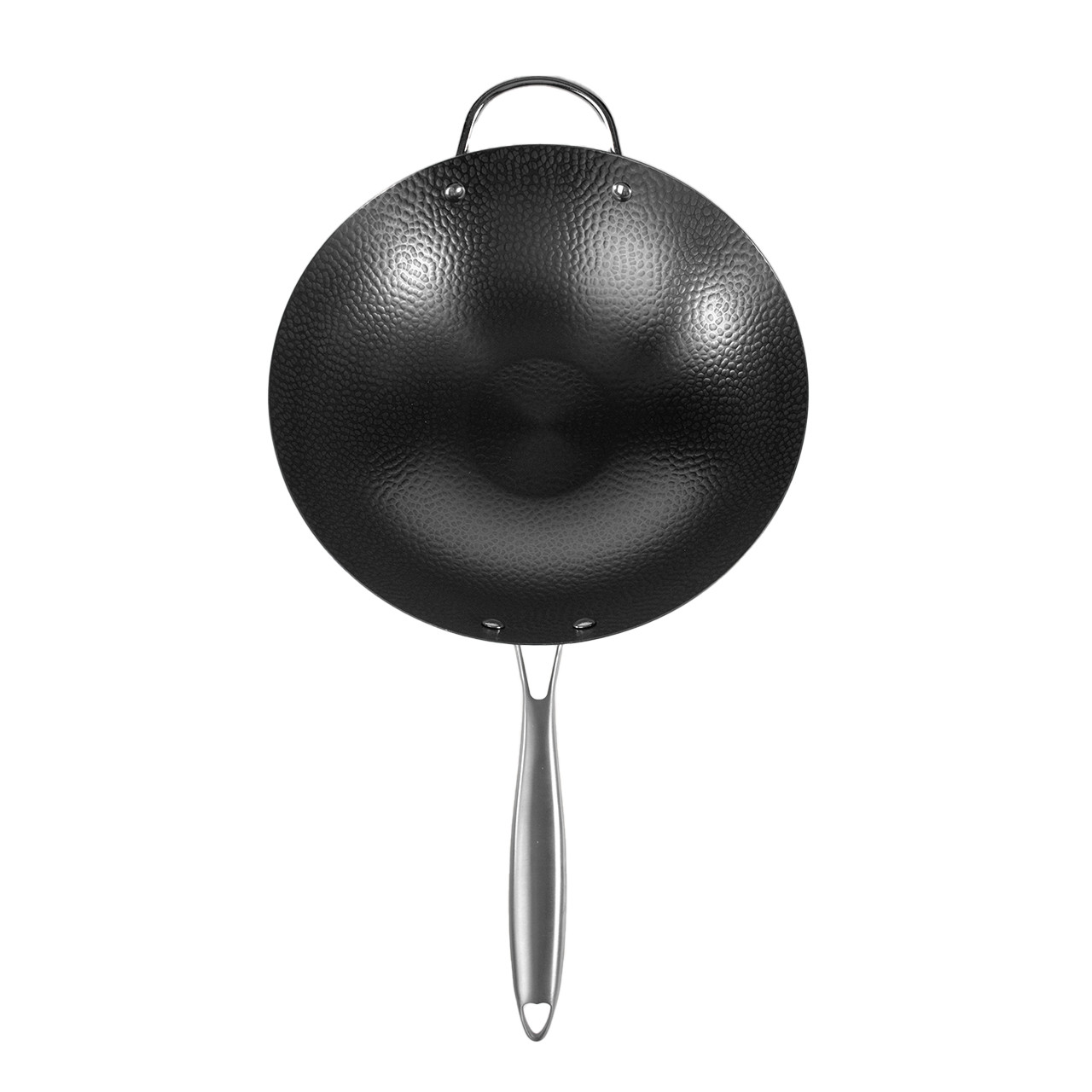 Hammered Wok & Wood Lid - Bel Piatto - Charleston Wrap