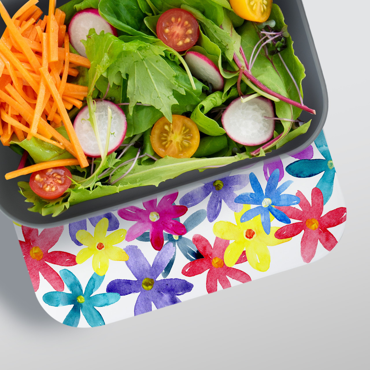 Watercolor Flowers Lunch Box - Charleston Wrap