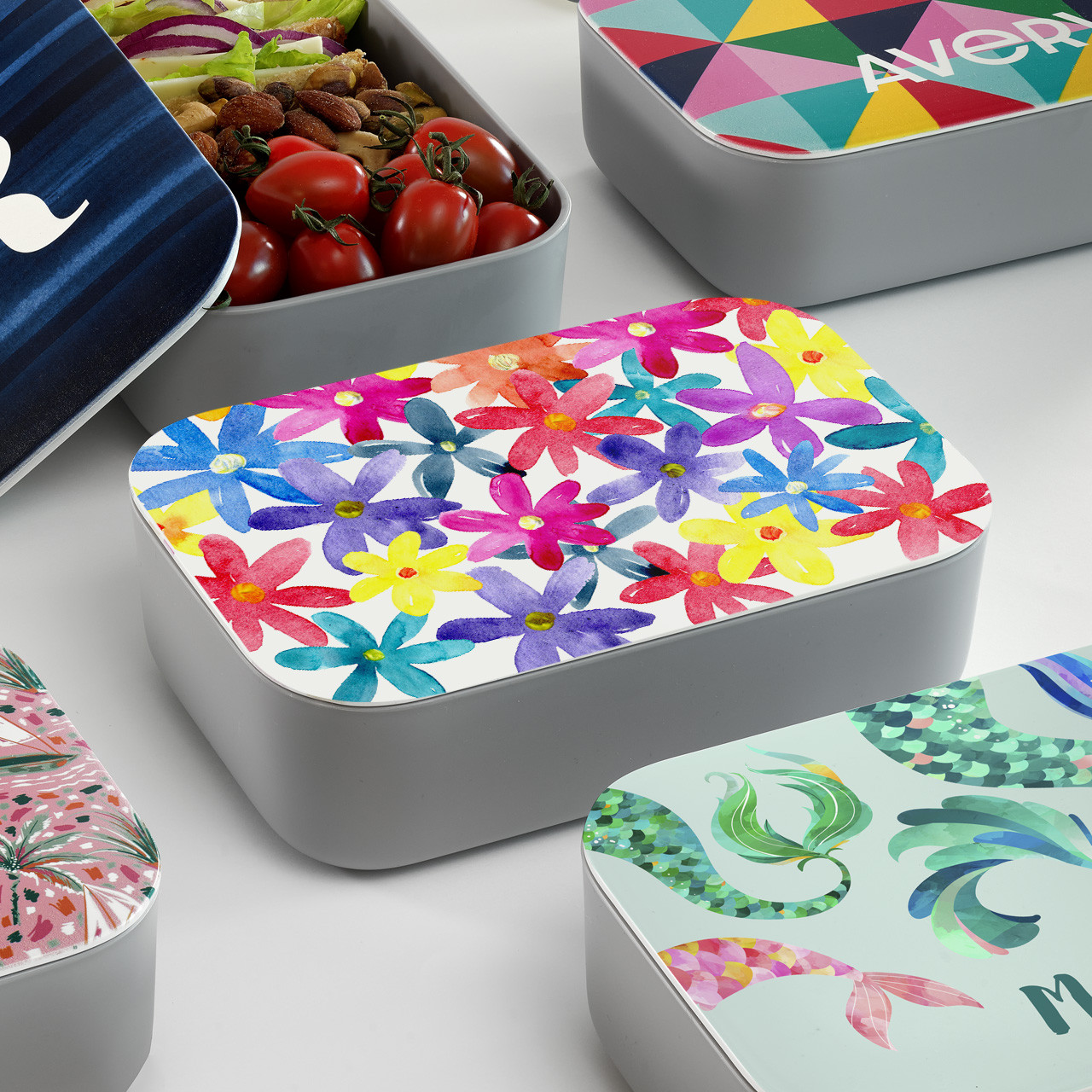 Watercolor Flowers Lunch Box - Charleston Wrap
