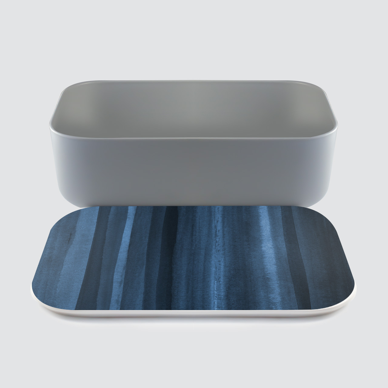 Navy WC Stripes Lunch Box - Charleston Wrap