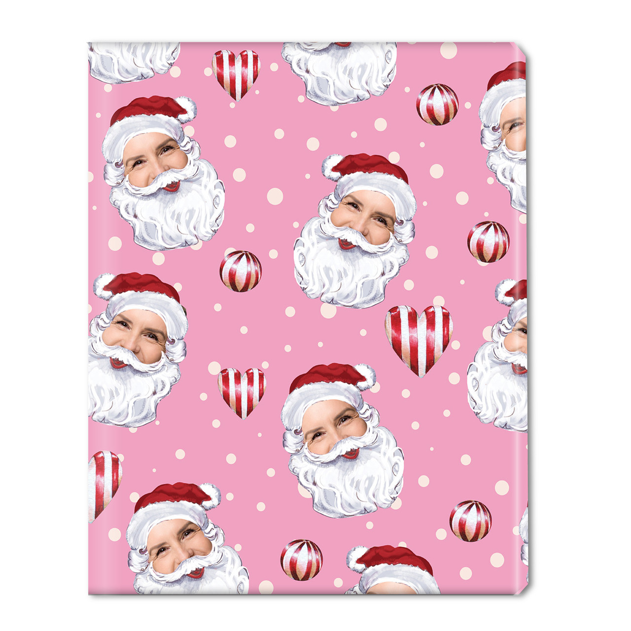 Vintage Santa Photo Personalized Gift Wrap - Charleston Wrap