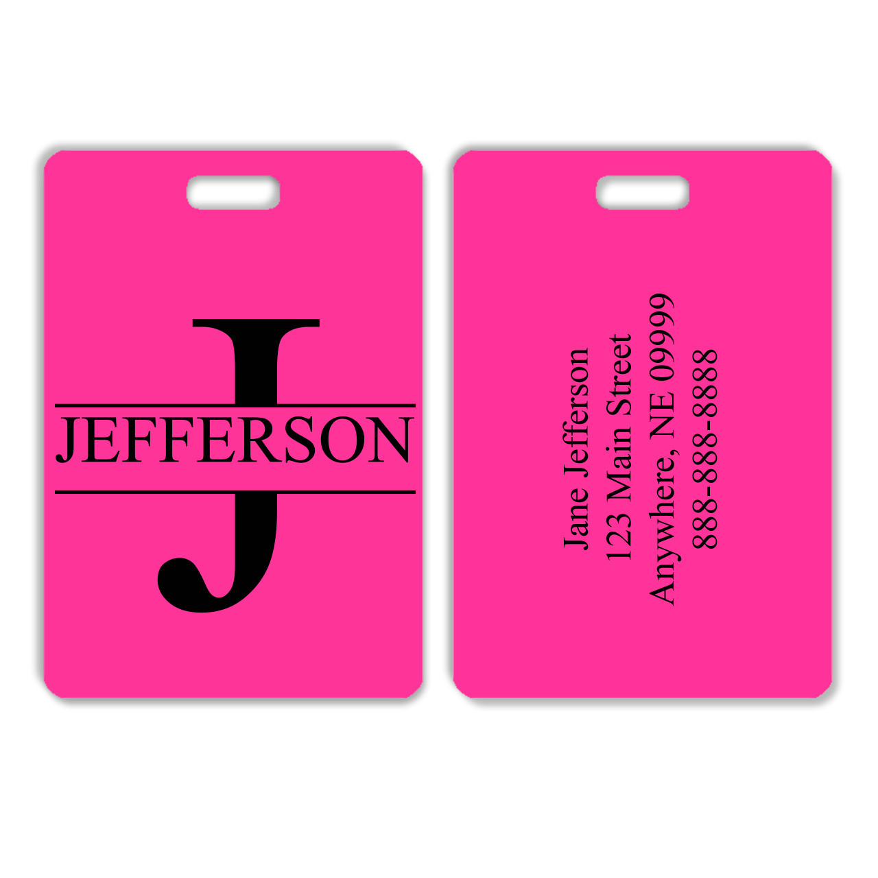 Split Monogram Luggage Tag - Charleston Wrap