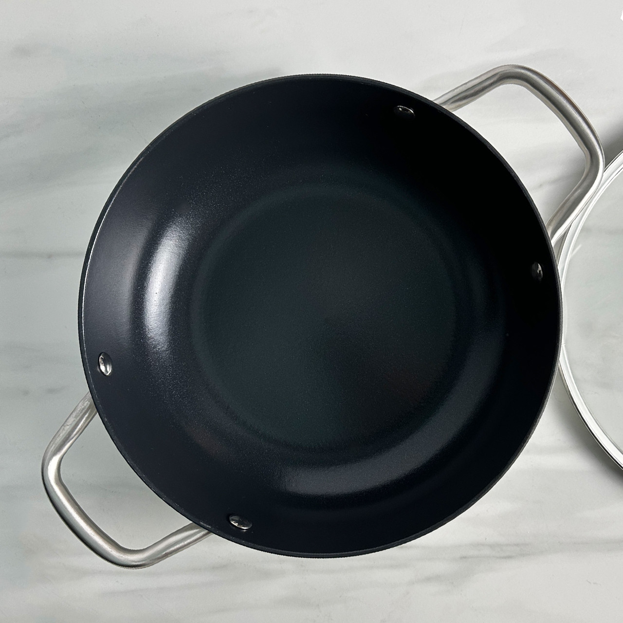 3 Qt. Enameled Cast Iron Braiser & Lid - Nonstick Ceramic Interior ...