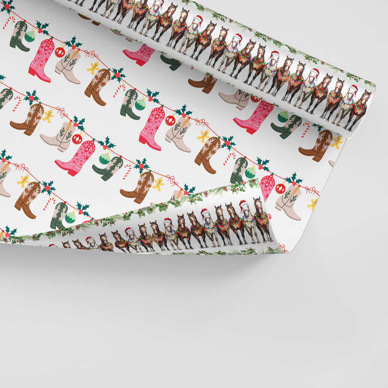 Western Holidays Roll Wrap - Charleston Wrap