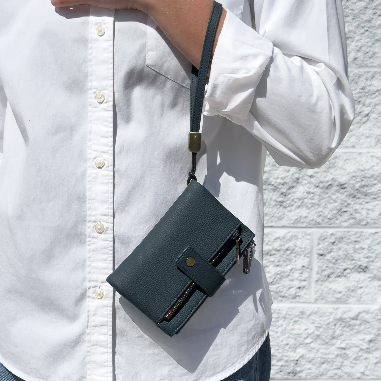Sedona Wristlet Wallet - Slate Blue - Charleston Wrap