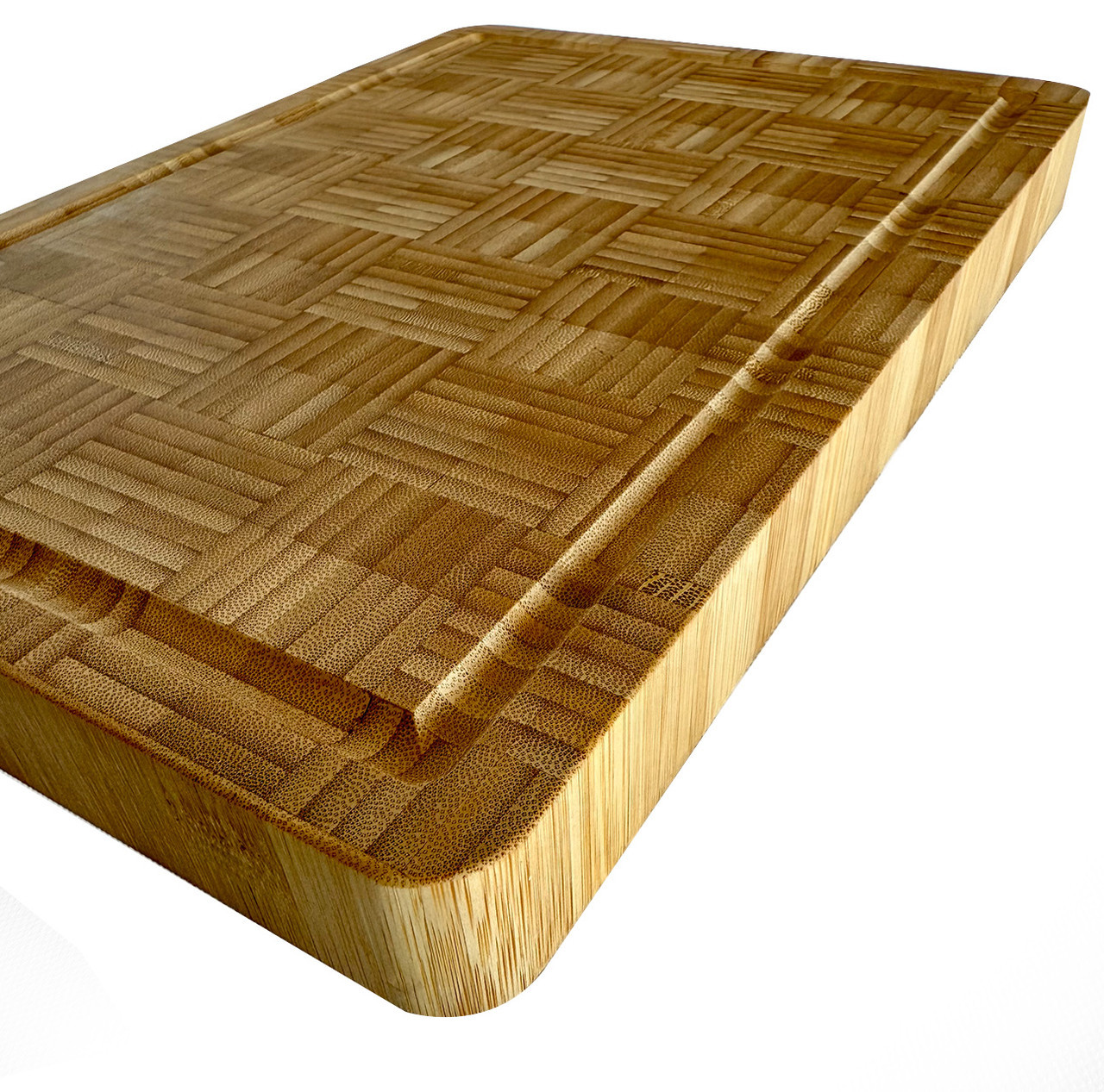 Bamboo End Grain Board- Engraved Diamonds - Charleston Wrap