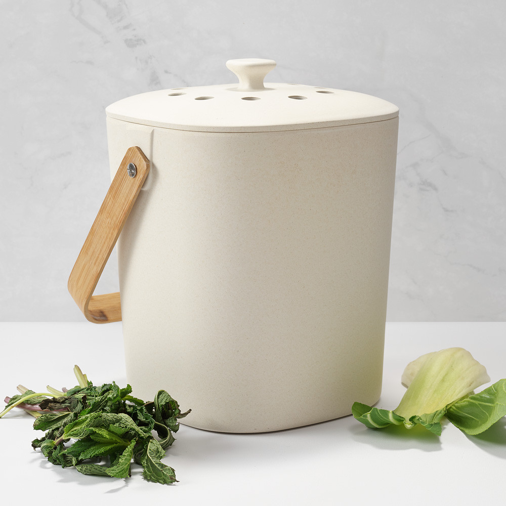 Bamboo Compost Pail - Charleston Wrap