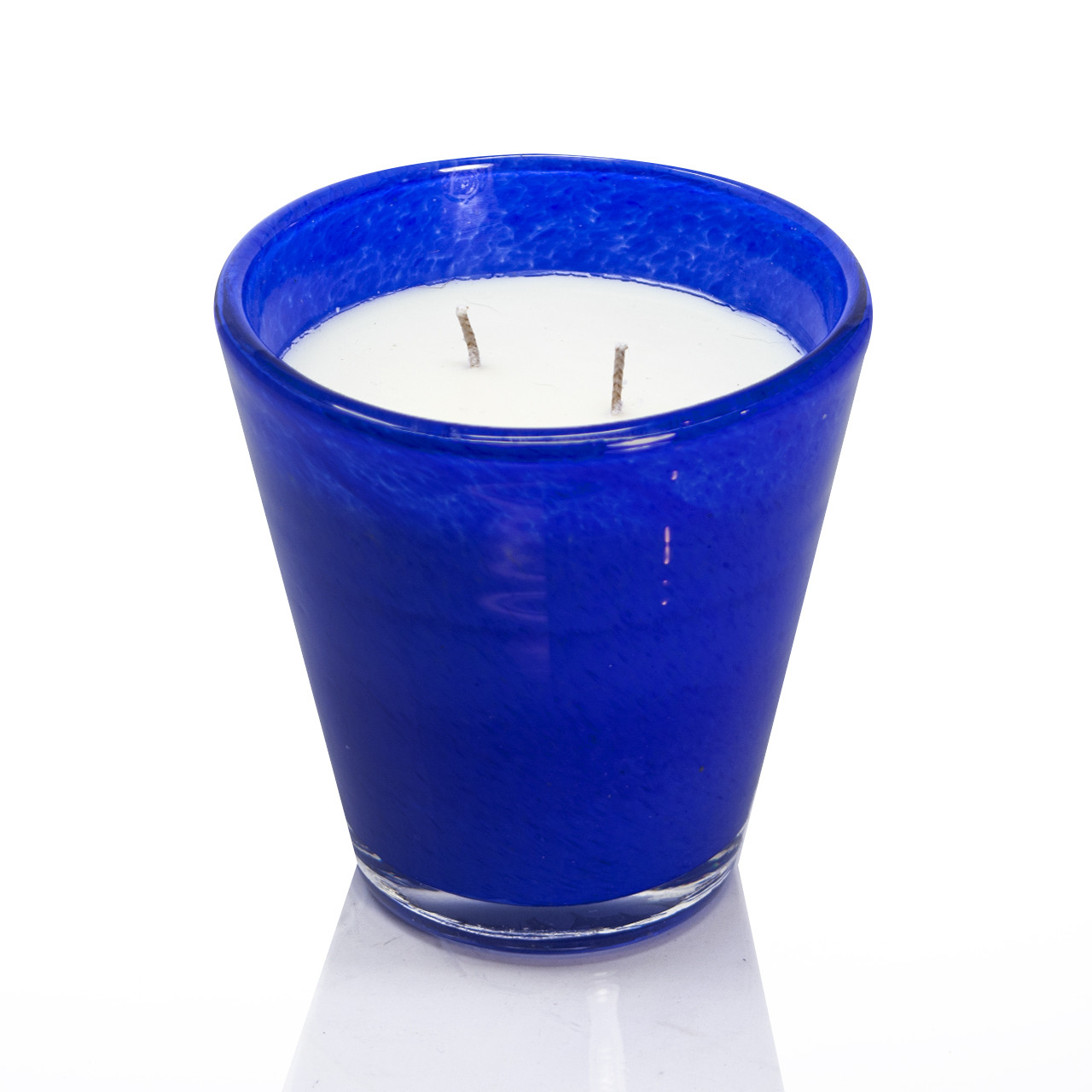 Maui Blue Large Glass Candle - Charleston Wrap