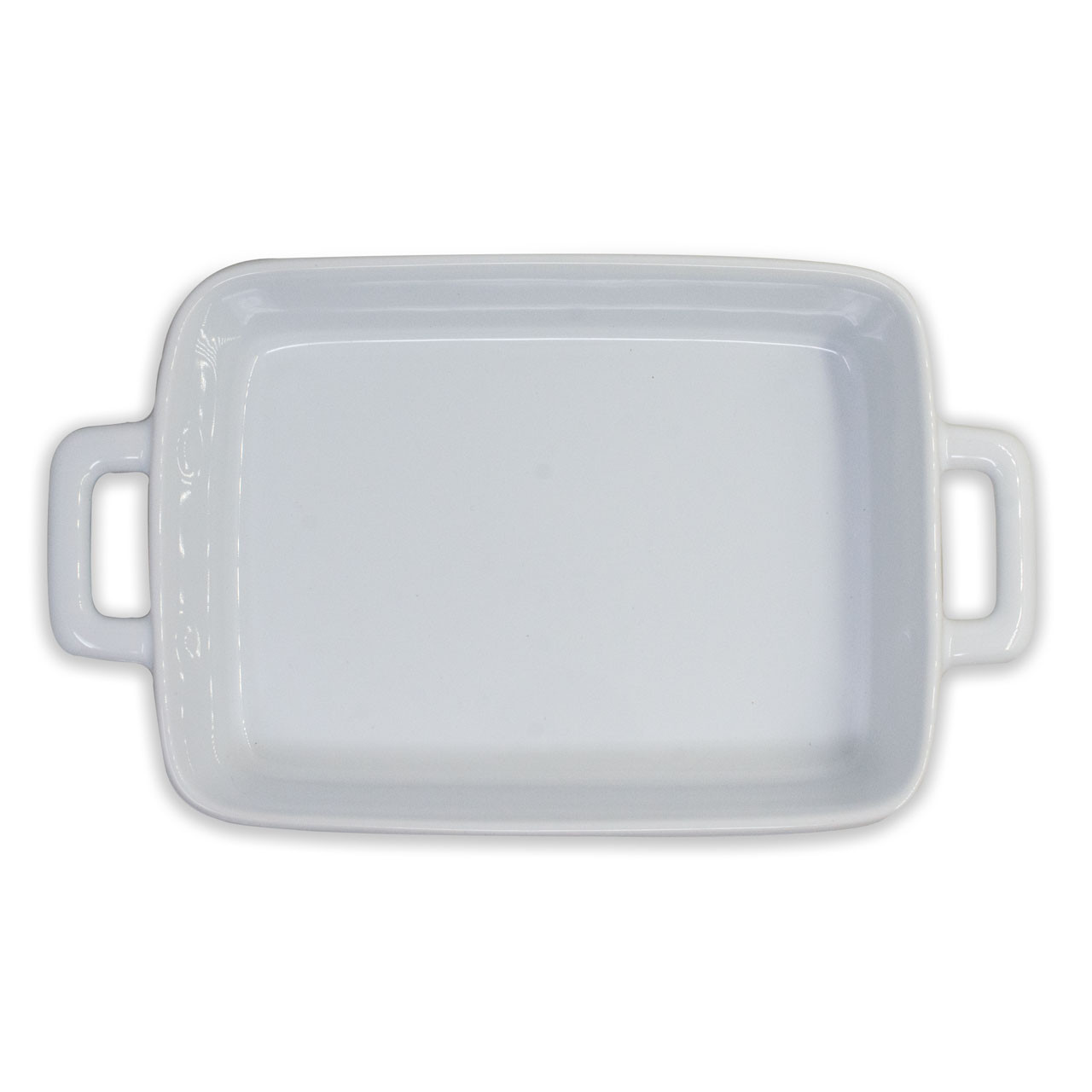 Medium Rectangular Stoneware Baker & Bamboo Tray/Lid - Engraved Circle ...