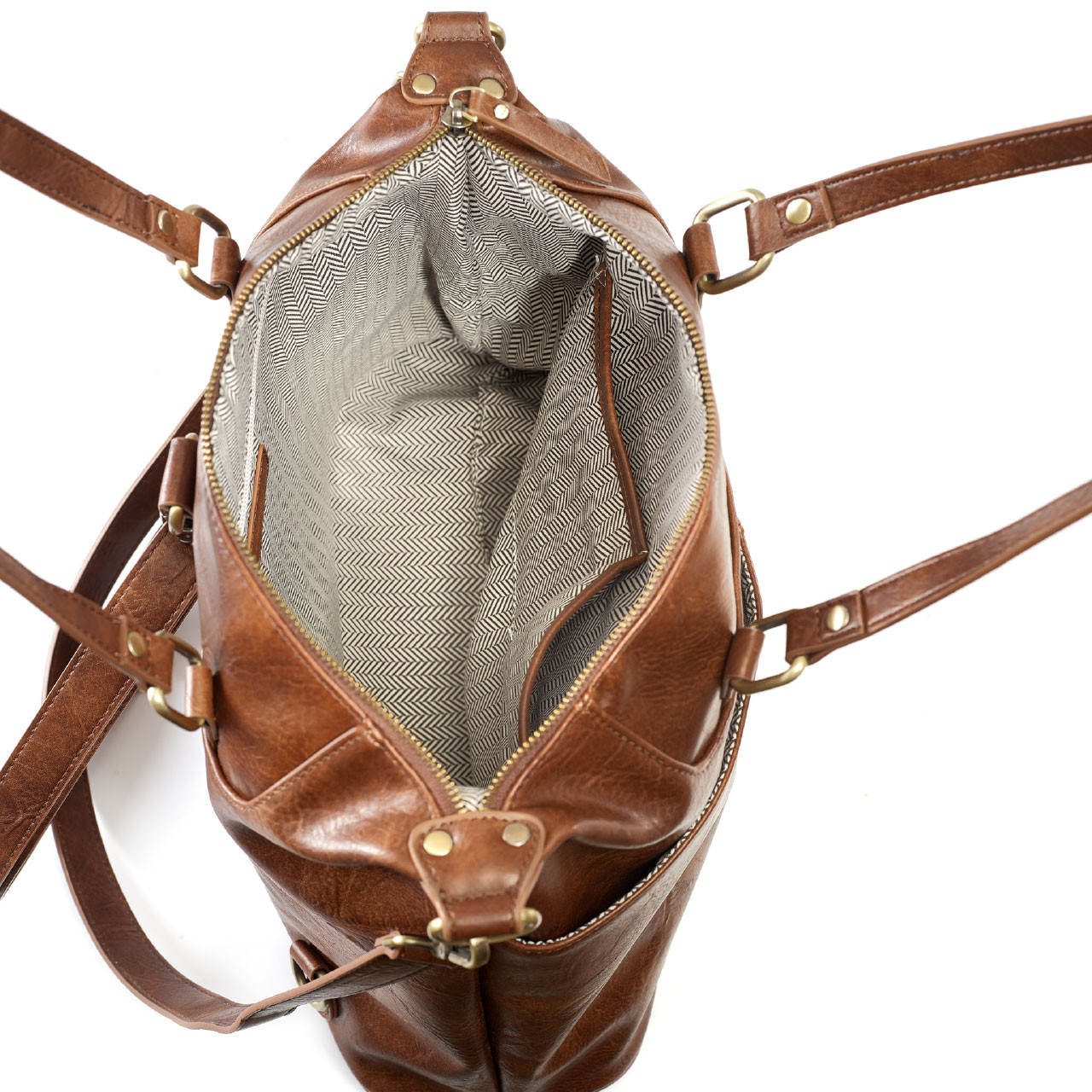 London Convertible Tote - Brown - Charleston Wrap