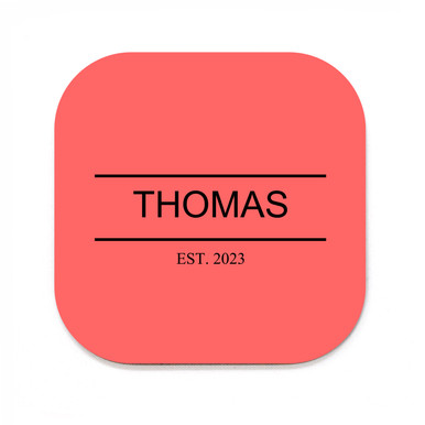 Latolines Square Coaster - Charleston Wrap