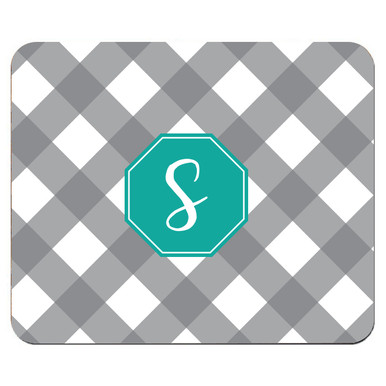 Grey Grid Mouse Pad - Charleston Wrap