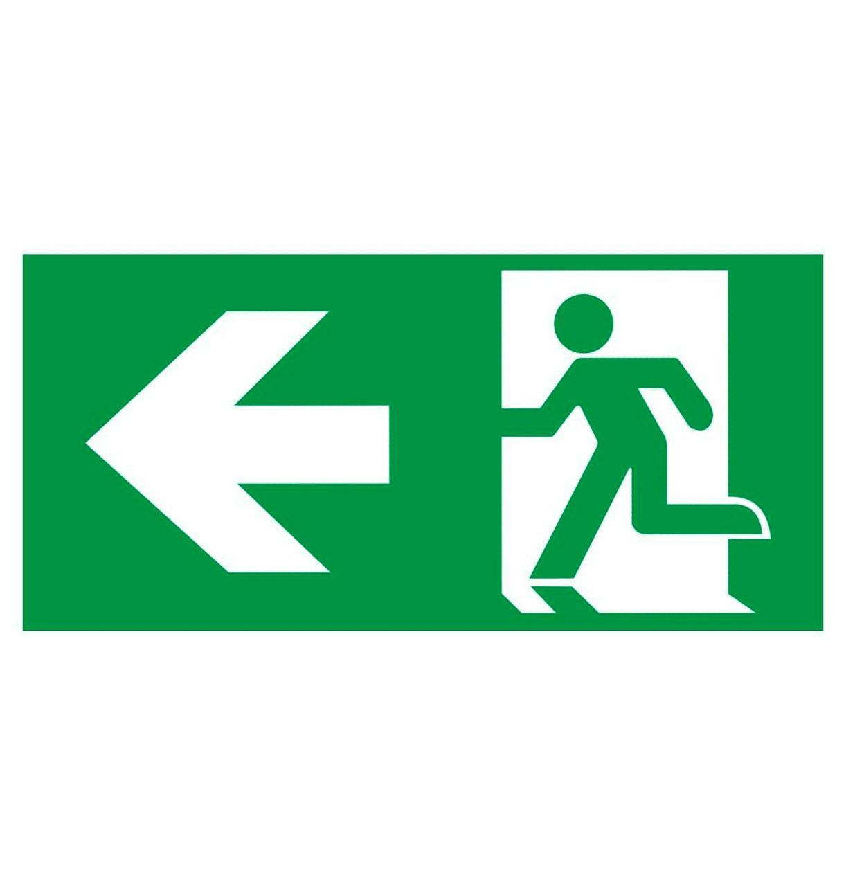 Phoebe LED Emergency Exit Blade 2W with Arrow Legends 6000K | SimplyLED