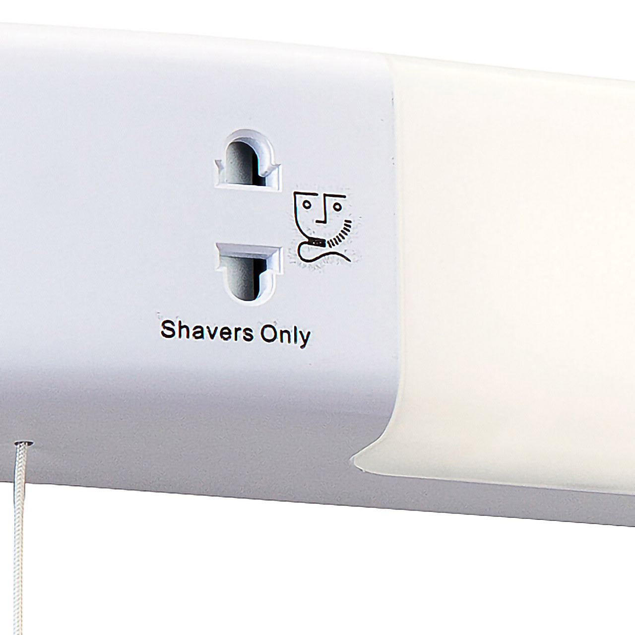 Firstlight Slimline LED Shaver Light 8W with On/Off Pull Cord Cool ...