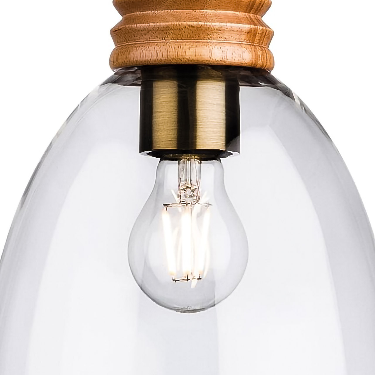 Firstlight Comet Traditional Style 220mm Pendant Light in Natural Wood ...