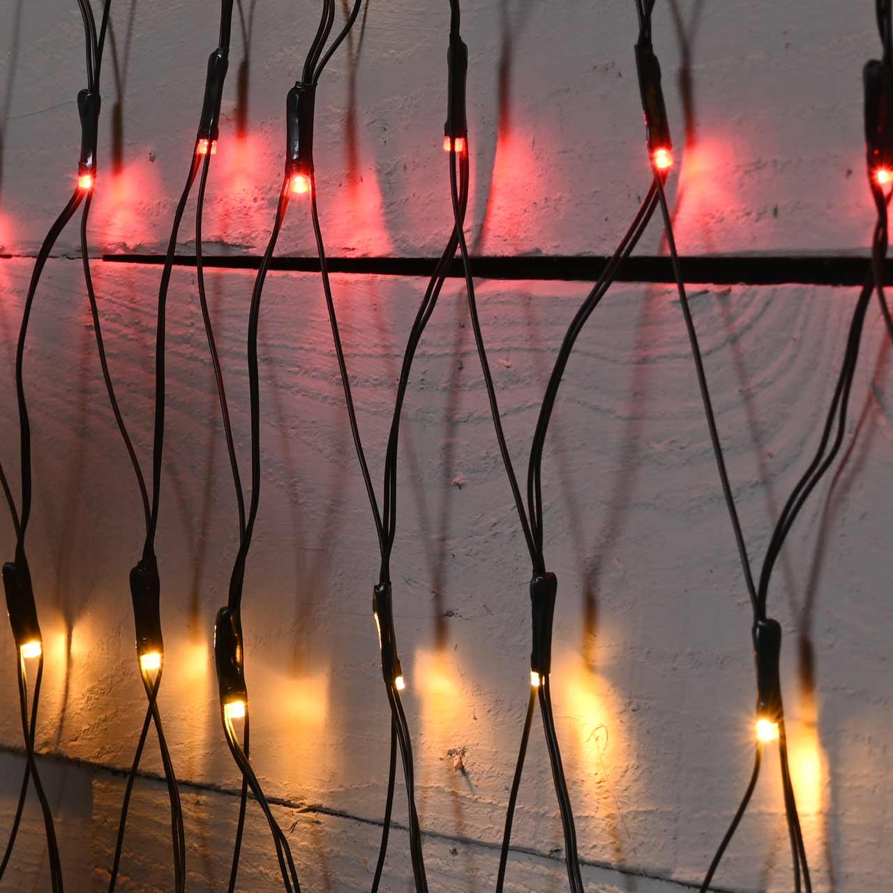 Festive Indoor & Outdoor 175cm x 120cm Firefly Net Lights Red & Warm ...