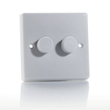 Varilight Classic 2 Gang LED V-Pro Dimmer Switch – White | SimplyLED