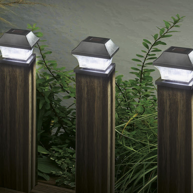 Smart Solar Garden Fence Post Lights | SimplyLED
