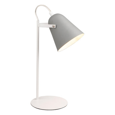 Firstlight Bella Modern Style Desk Lamp with On/Off Switch Grey | SimplyLED