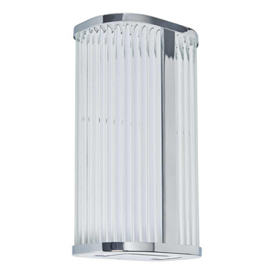 Spa Nayru 8W LED Shield Wall Light Chrome | SimplyLED