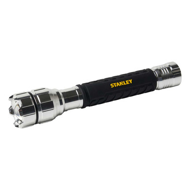 Stanley 500 lumen Battery Powered LED Hand Torch in Silver & Black ...
