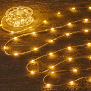 Eureka TwoTone USB Rechargeable 100 LED String Lights Warm/Cool White ...