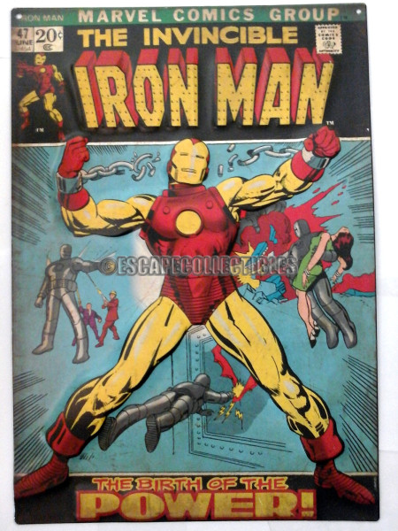 Iron Man Metal Sign