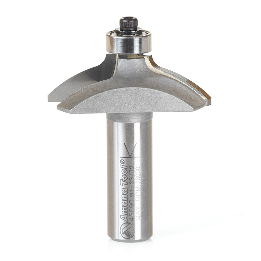 Amana Tool 45690 Carbide Tipped Flooring Saddle Router Bit 1-17/64 R x ...