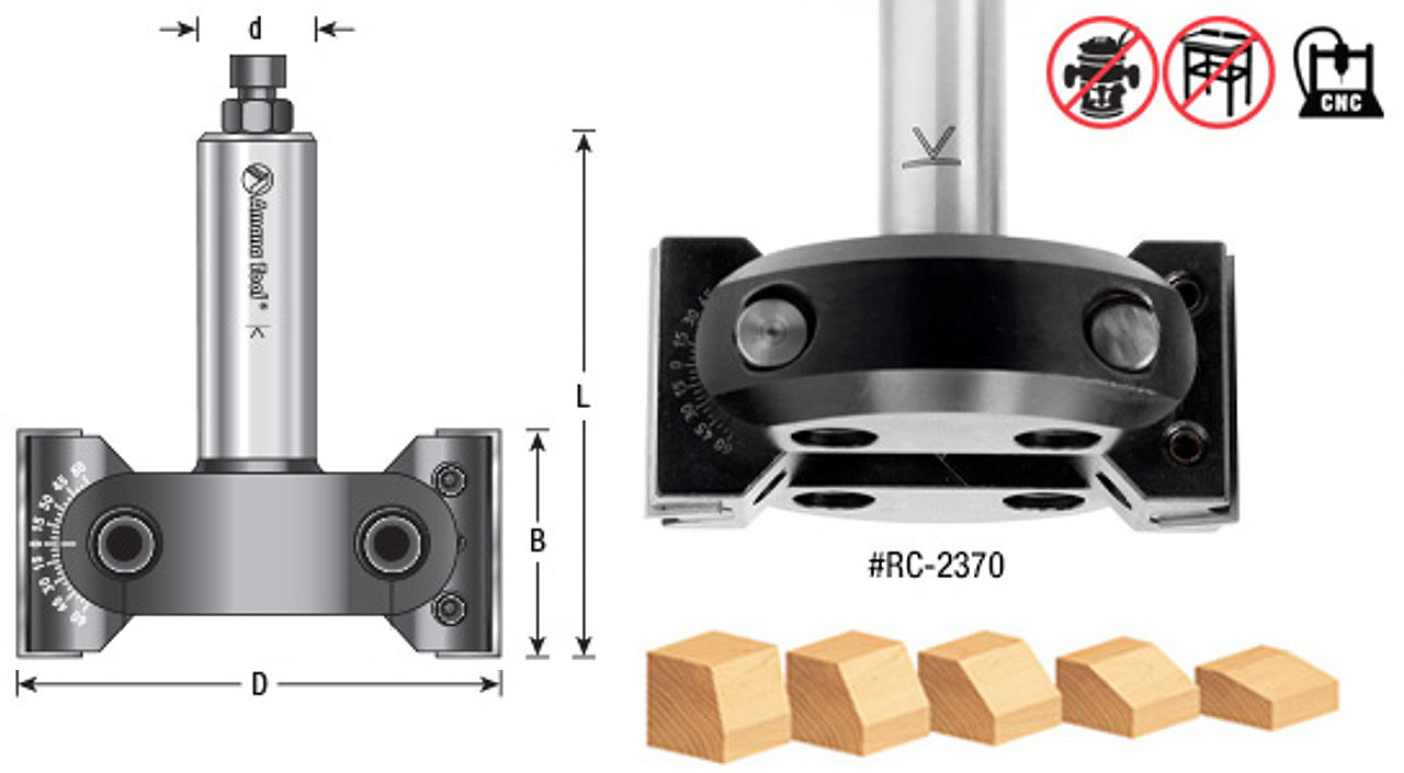 Chamfer CNC Router Bit Adjustable Insert - Precision Cutting Tool