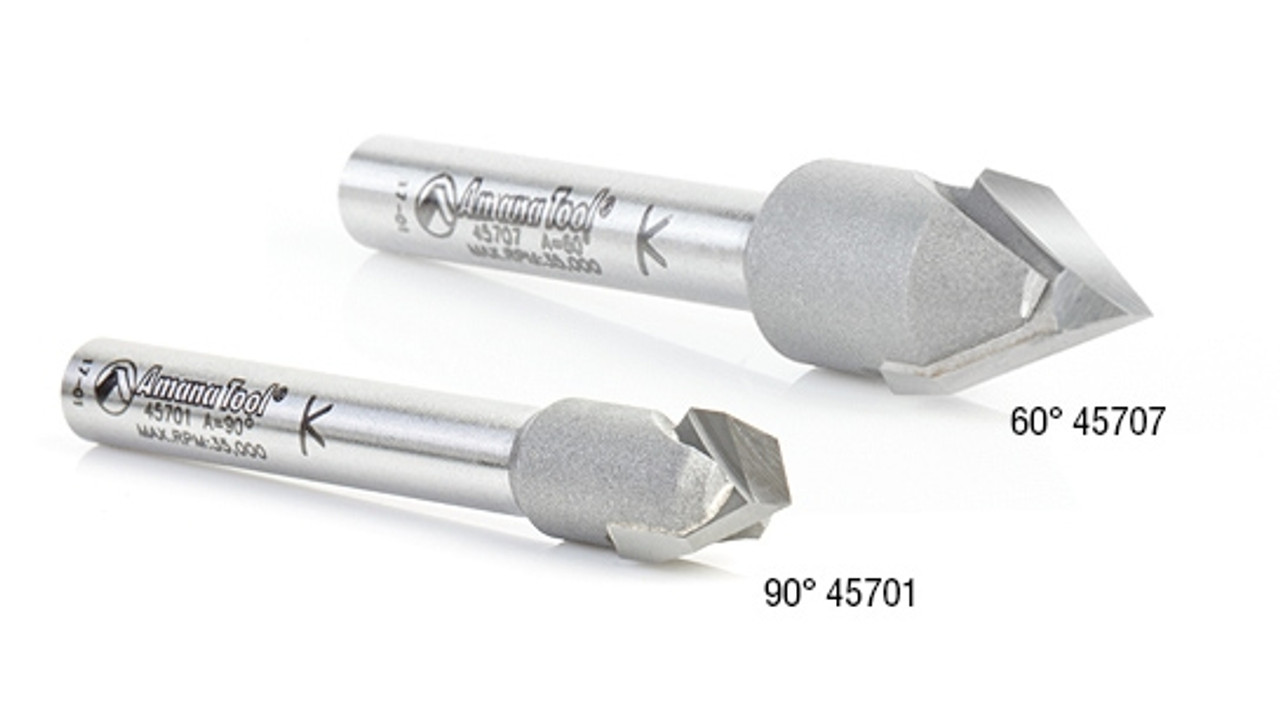 V-Groove Router Bits - Zero Point Carbide for Precision Cutting V-Groove Router Bits - Zero Point Carbide for Precision Cutting