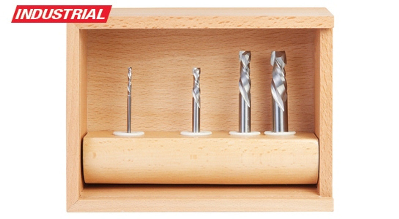 Cnc Compression Spiral Router Bits Set Save 25 On 4 Pack