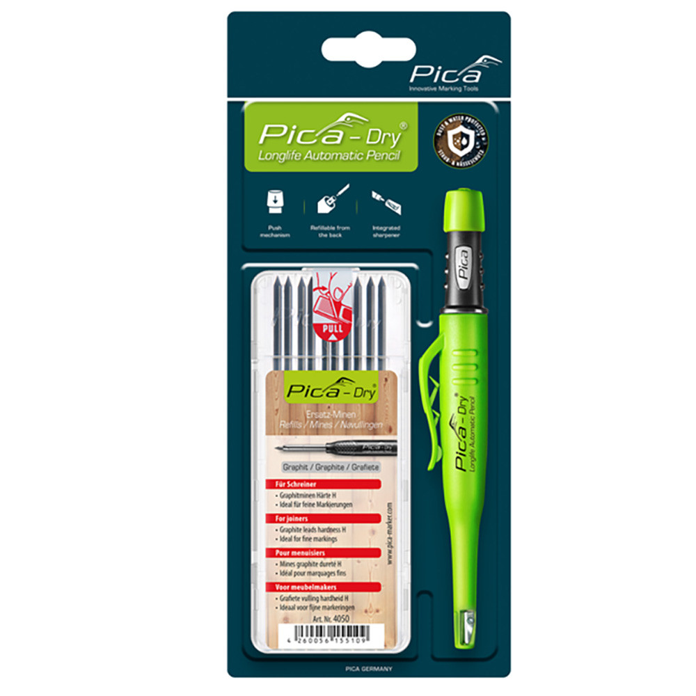 Construction Marker & Graphite Refill Bundle - Pica 30405 & 3030 Pica-Dry